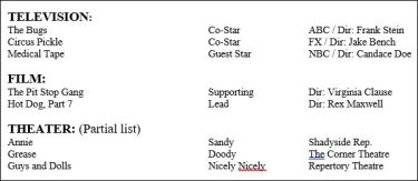 How To Make An Acting Resume That Works For You